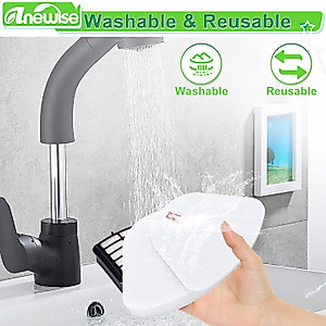 Anewise Filter Replacement for Shark Navigator Lift Away Deluxe Professional Vacuum ZU503AMZ NV350 NV351 NV352 NV355 NV357 NV360 NV370 UV440 UV540, Parts XFF350 & XHF350, 1 HEPA + 2 Pre-Felt Filters