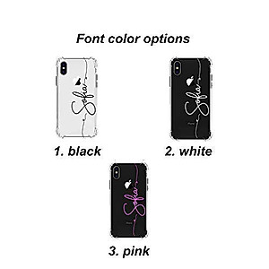 MARBLEFY Custom Name Thin Shockproof Protective Customized Case Compatible with iPhone 13 12 11 Xs Max XR 8 7 6 PLUS 11 Pro mini
