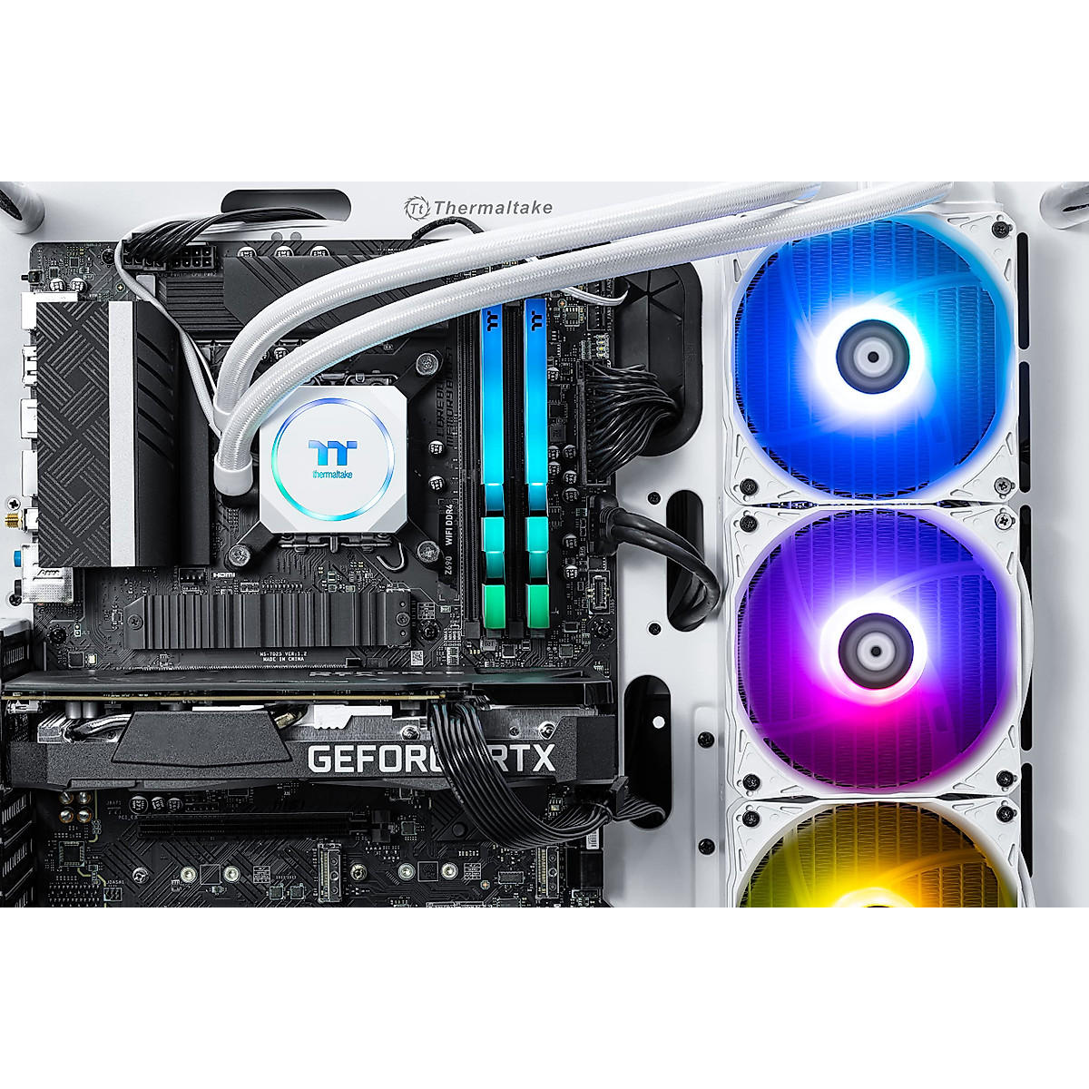 Thermaltake Arctic i360T R4 AIO Liquid Cooled Gaming Desktop (Intel Core™ i5-12600KF, Toughram DDR4 3600Mhz 16GB Memory, NVIDIA® GeForce RTX™ 3060 Ti, 1TB NVMe M.2, Win10 Home) P3AR-Z69R-36T-LCS