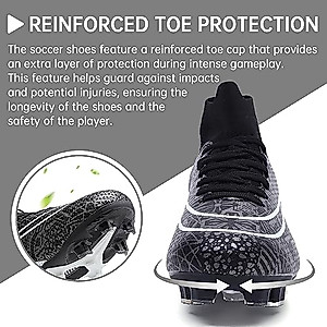 Mens Soccer Cleats Women Football Cleats Soccer Shoes for Big Boy Tacos de Futbol para Hombre High Top Football Shoes Zapatos de Futbol para Hombres Professional Training Football Boots AG FG