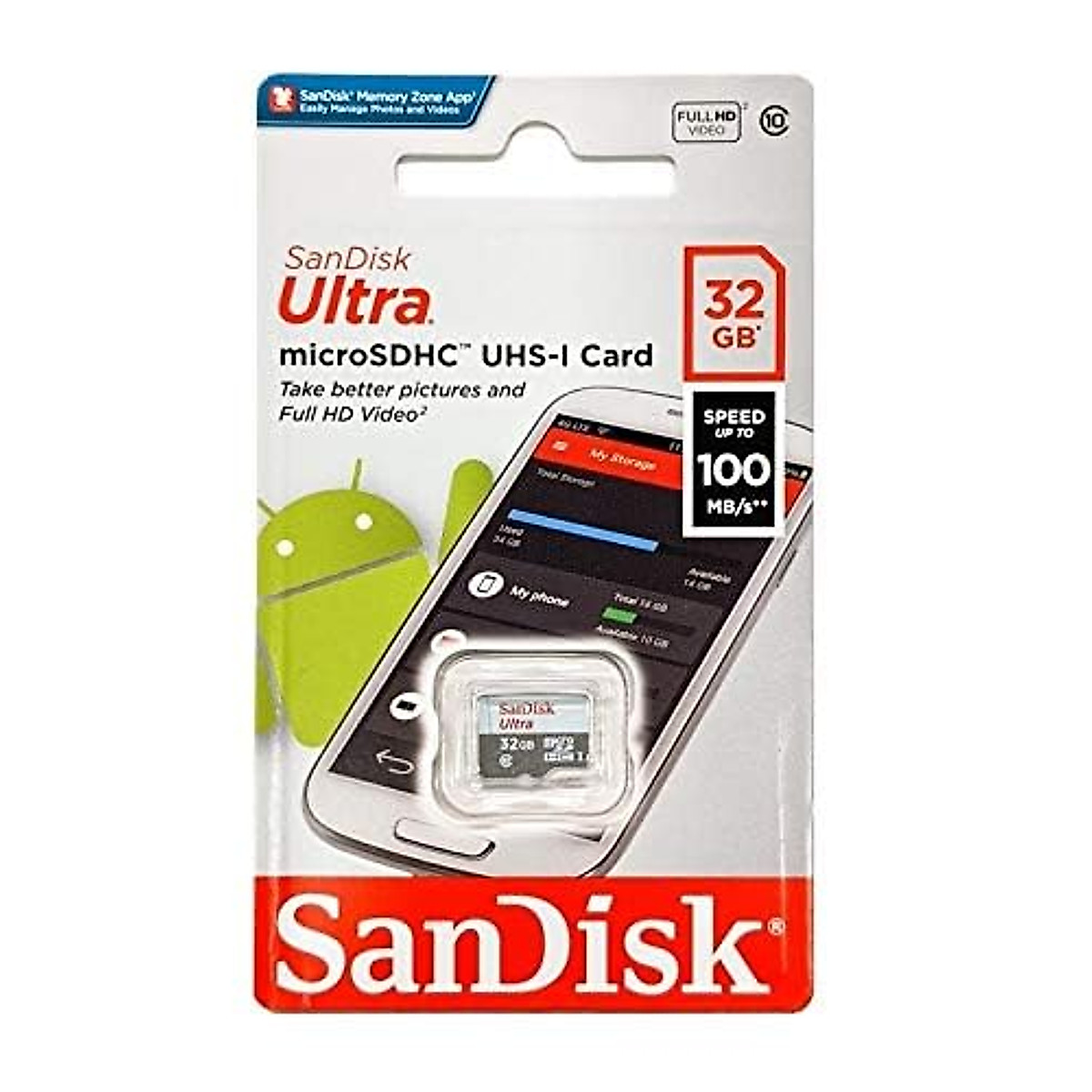 SanDisk Ultra microSDHC 32GB 100MB/s Class 10 UHS-I