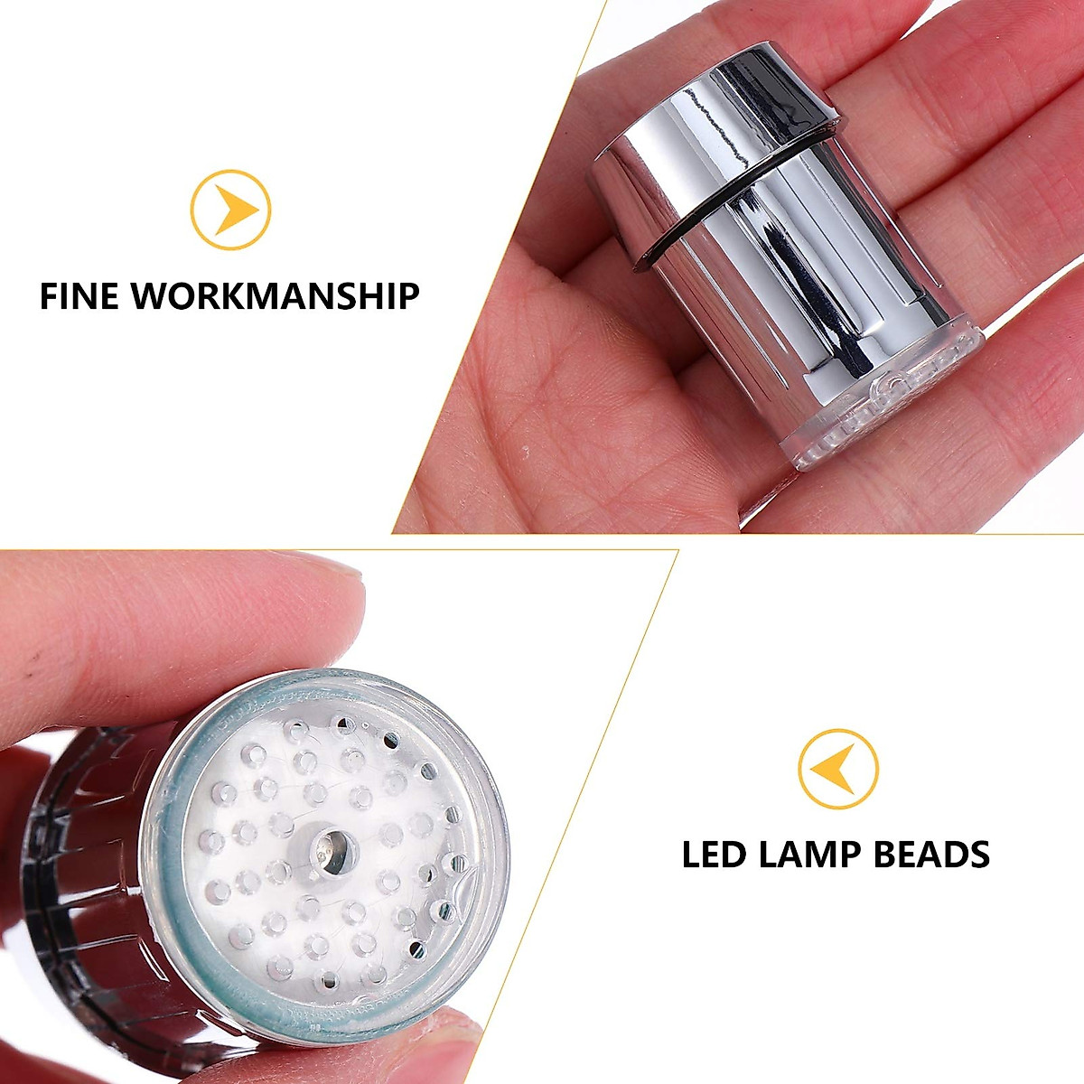 YARNOW Luminous Faucet Outdoor Water Faucet Outdoor Water Spigot Waterfall Faucet Led Sink Tap Bathroom Faucet Led Light Intelligent Led Faucet Kitchen Water Tap Replacement Faucet Elder