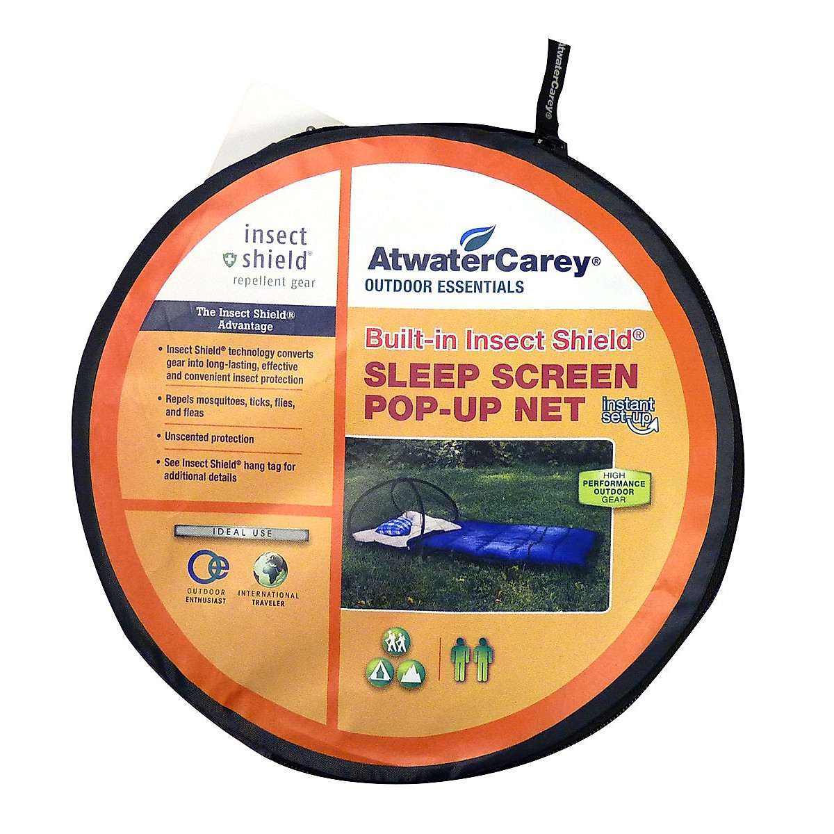 Atwater Carey Sleep Screen Pop-Up Mosquito Net with Permethrin Bug Repellent