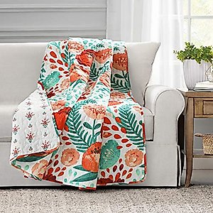 Lush Decor Poppy Garden Throw Blanket, 50" x 60", Multi