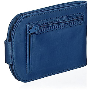 Big Skinny Women's Taxicat Bi-Fold Slim Wallet, Holds Up to 25 Cards, Ocean Blue