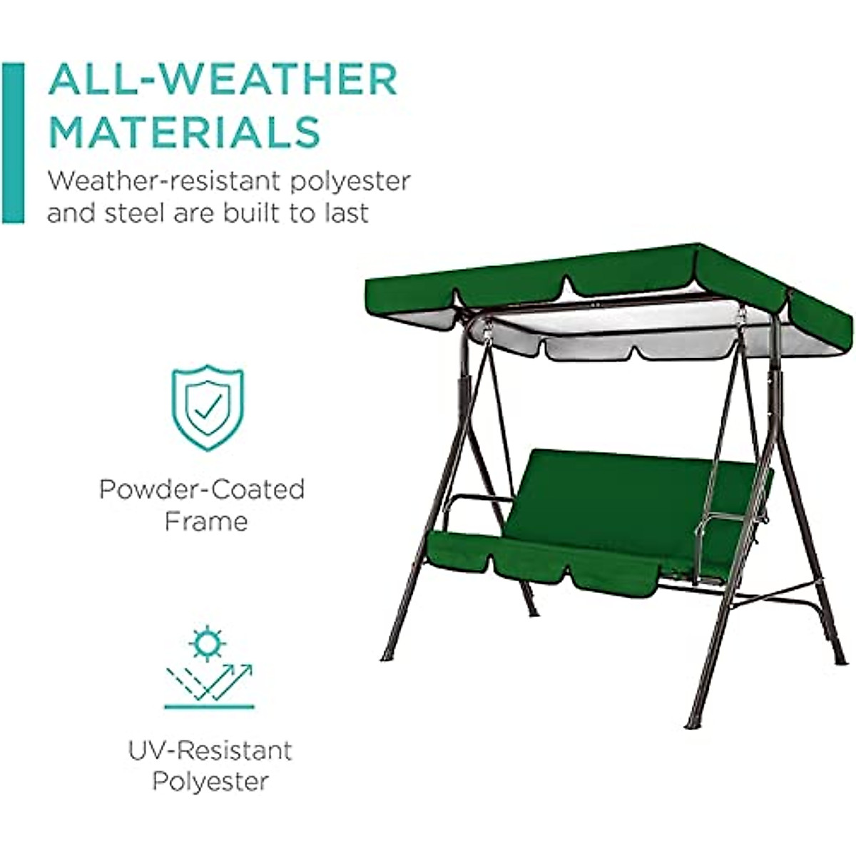 Universal Replacement Canopy for Garden Swing Chair,Swing Chair Cover Outdoor Waterproof Swing Cover Replacement for Garden Swing Hammock Outdoor