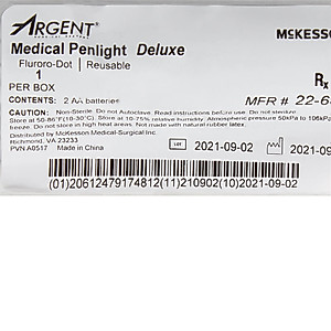 McKesson Examination Penlights, Reusable - Cobalt Blue Light, for use with Fluorescein Dye - 7 in, 1 Count, 1 Pack