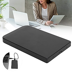2.5Inch USB3.0 Portable Mobile Hard Drive, 320GB Universal External Hard Drive for Computer Monitors and Laptop, Black(320G)