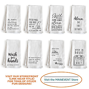 MAINEVENT Corks Are For Quitters 18x24 Inch White Cotton Hand Towel