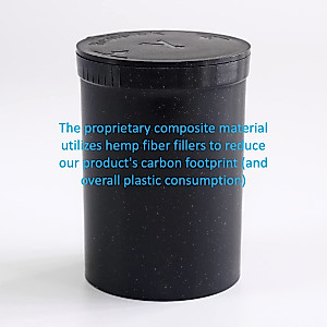 Pop Top Containers by HemploK | 500 Pack of 30 Dram Airtight Storage Containers with Child Resistant Lid | Hemp-Plastic Reusable Waterproof Smell Proof Containers | 7 g [1/4 oz] Pop Top Pill Bottles