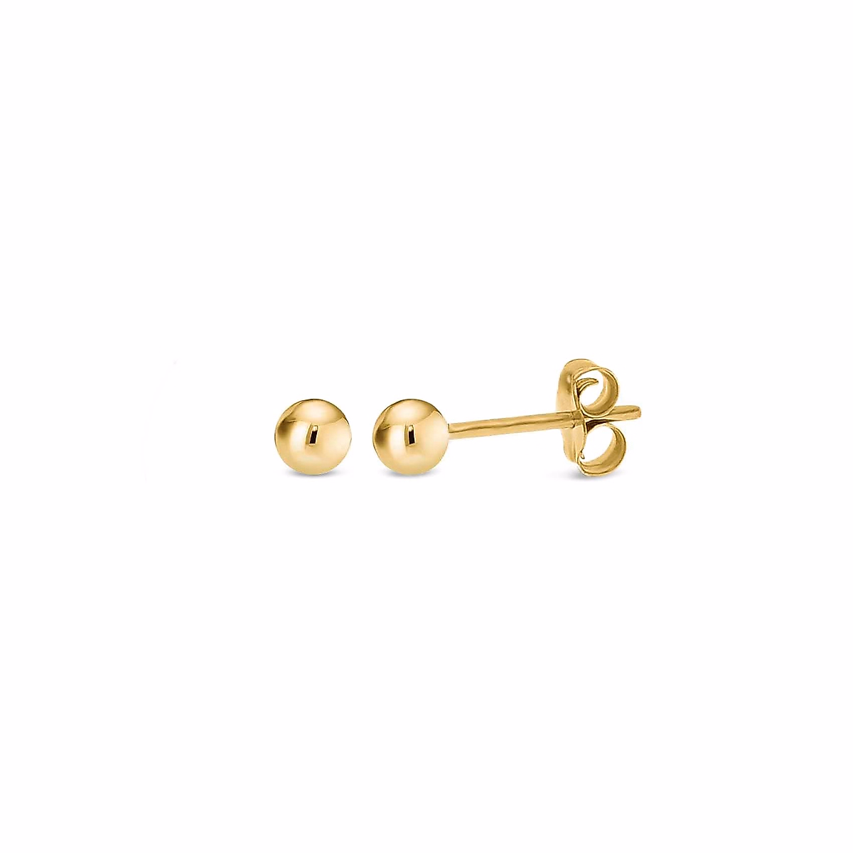 14K Gold Filled Earrings Round Ball Gold Studs Earrings for Women Gold Earrings | 3mm