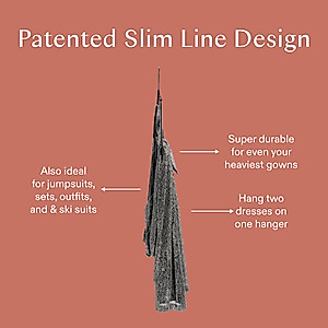 Hangers for Long Garments by Cove (5-Pack) | Space Saving Clothes Hangers for Long Dresses, Jumpers, Blankets & Closet Organization | Perfect for Travel | Made from 100% Recycled Materials