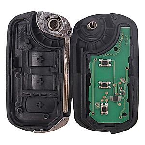 Keymall keyless Entry Replacement Car Key 3B Fob Remote 315MHZ ID44 Chip for Range Rover Range Rover Sport, FCC: LX8FZV HU92 Blade (67# Blade)