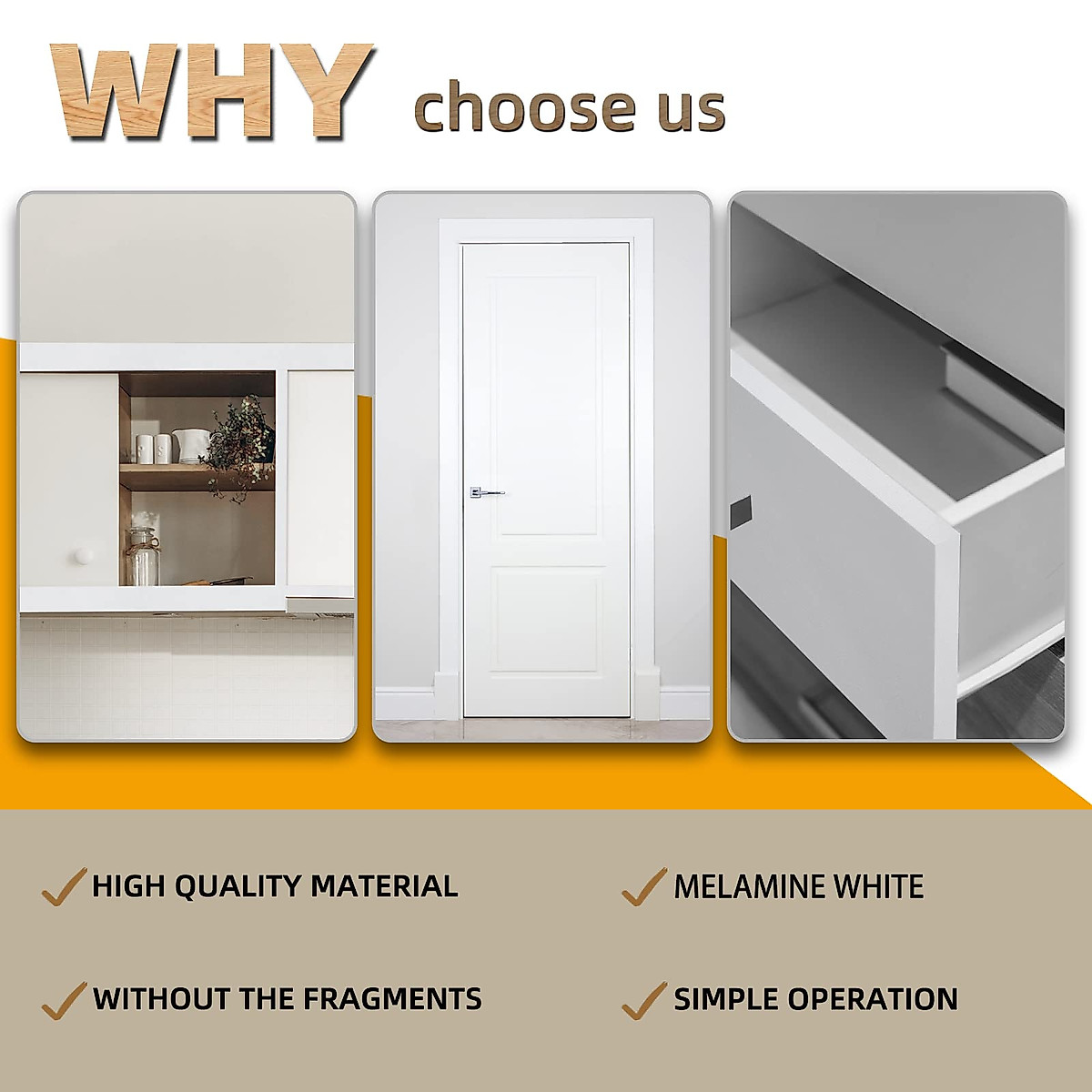 GSCIT Club White Edge Banding, 5/8 inch x 25ft Melamine Edge Banding with Hot Melt Adhesive Pre-glued Cabinet Edge Banding Flexible White Veneer Edging for Plywood Furniture Table