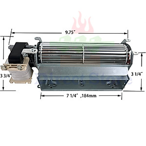 Direct Store Parts DN105 Replacement GZ550, GZ552, EP621 Fireplace Blower for Continental Napoleon Rotom # HBRB58, HB-RB58; and Universal Blower only for Wood/Gas Burning Stove or Fireplace