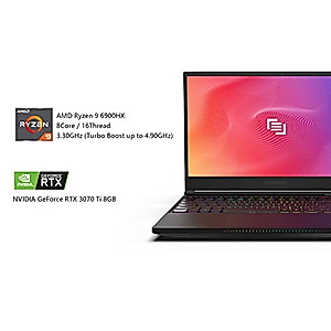 MAINGEAR Vector Pro 2 (2022) 15.6 inch RTX 3070 Ti Gaming Laptop, AMD Ryzen 9 6900HX Processor, NVIDIA GeForce RTX 3070 Ti 8GB GPU, 15.6 inch 165Hz QHD Display, 32GB DDR5 RAM, 1TB NVMe SSD, Win 11 Pro