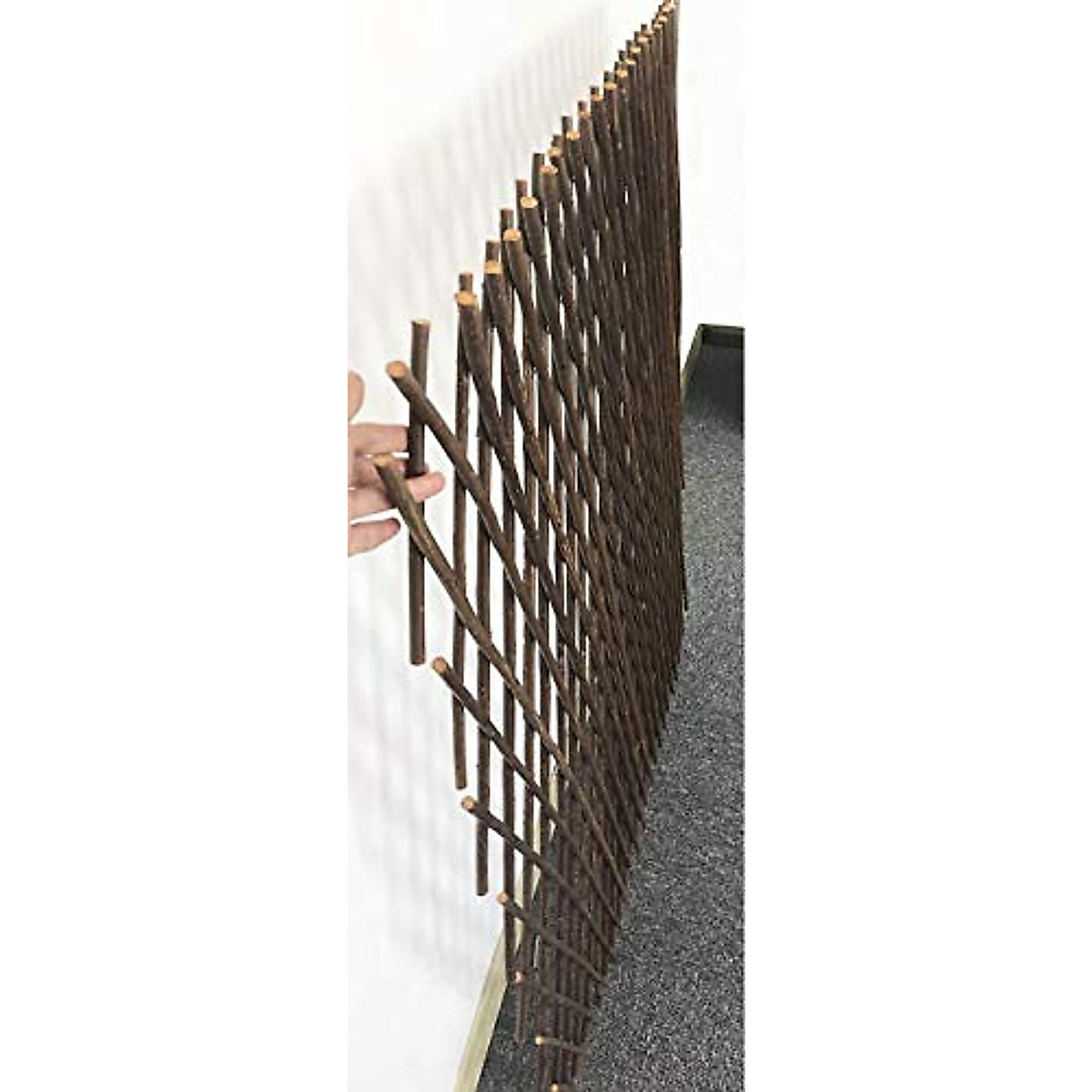 Sumery Nature Willow Trellis Expandable Plant Support Plant Climbing Lattices Trellis Willow Expandable Trellis Fence for Climbing Plants Support 36x92 Inch,Double Panel (1, Willow Wicker Fence)