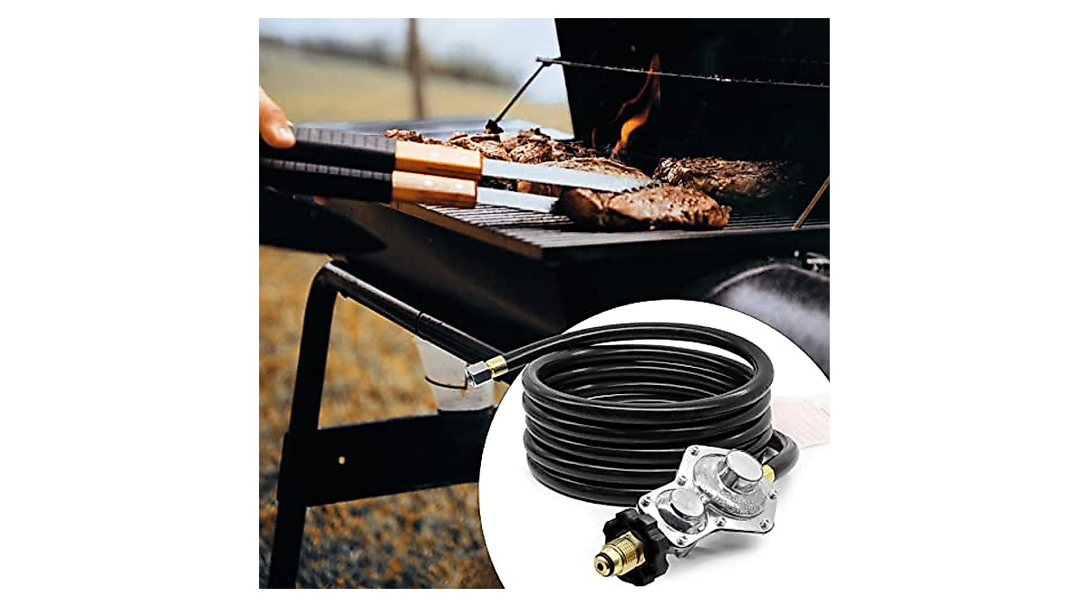 PERTF Two Stage Propane Regulator with 12ft Propane Hose for Mr Heater ...