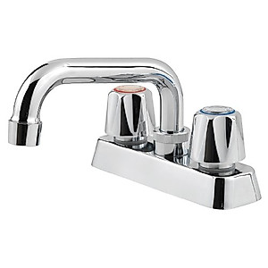 Pfister 171-2000 Pfirst Series 4-Inch 2-Hole 2-Metal Handle Bar Faucet, Polished Chrome