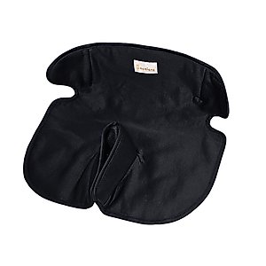 Crash and Flammability Tested,Child Car Seat Protector, Waterproof Anti Slip Piddle Pad for Infant Child Carseat, Booster, Stroller, Dining Chair (Black)