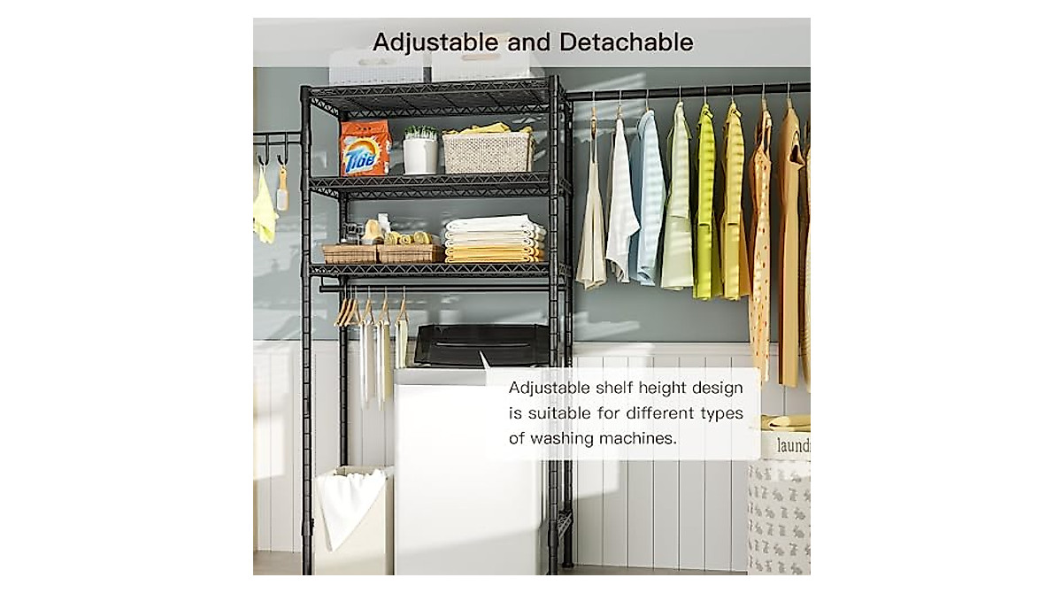 Ulif Laundry Room Organizer - Heavy-Duty Wall-Mounted Storage System