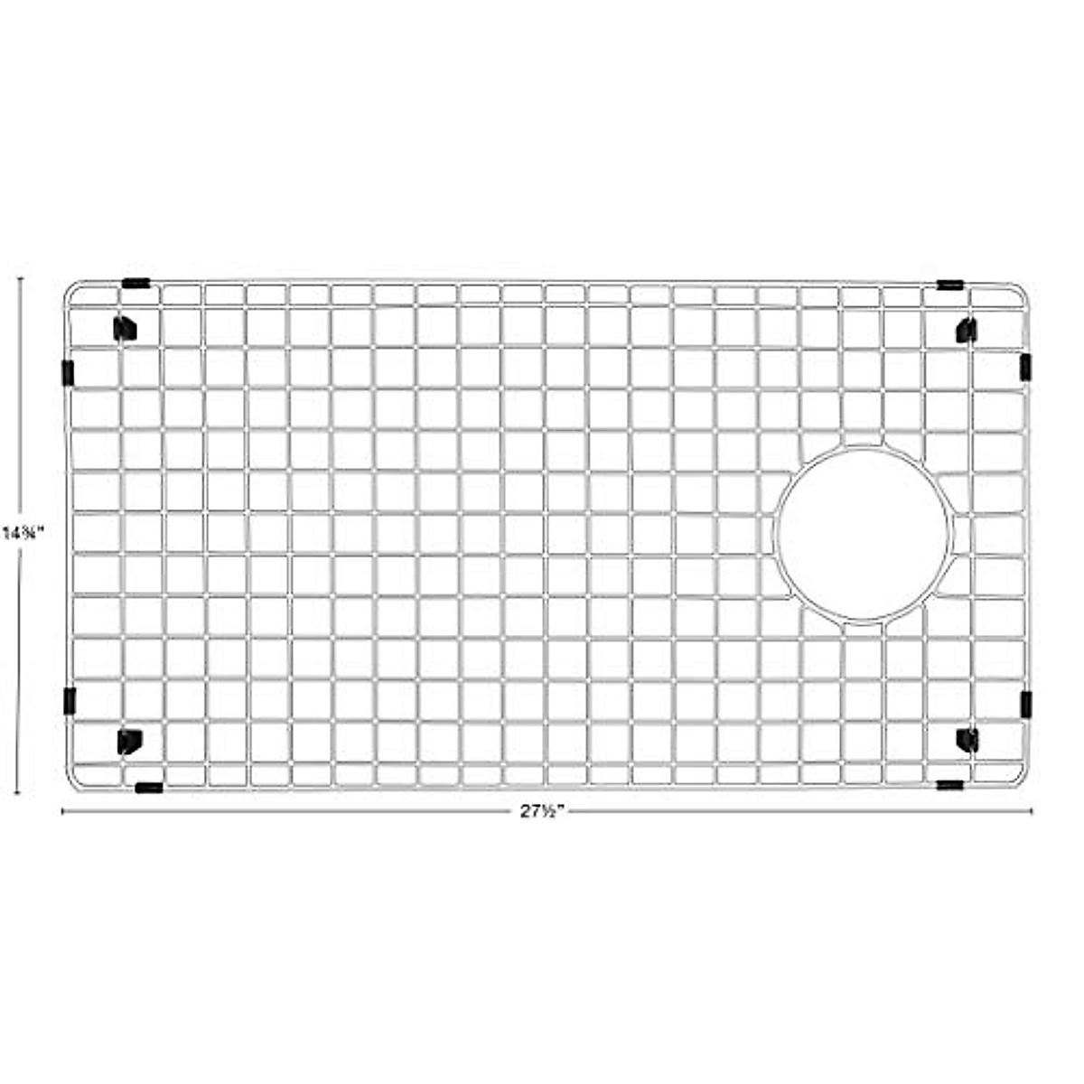 Karran GR-6012 Stainless Steel Bottom Grid 27-1/2 in. x 14-3/4 in. Fits QT-670, QU-670