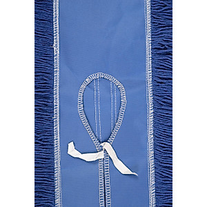 Qipeng 36"" Industrial-Grade Cotton Dust Mop Head Refills, Perfect Replacement for Busy Home, Gym, Commercial Spaces, Heavy-Duty Mop for Janitorial & Housekeeping Needs - 2 Pack (Blue)