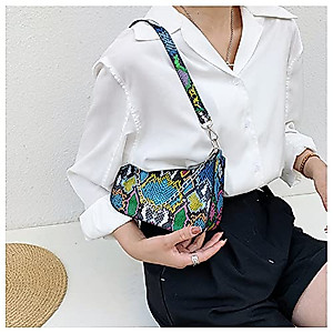 Small Women Animal Cow Print Shoulder Bag Clutch Purse Underarm Handbag Satchel Zipper Bag Purse