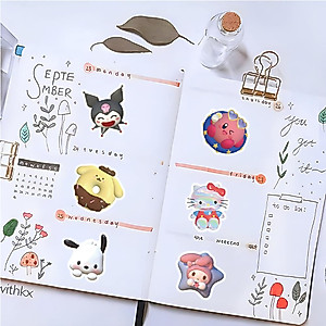 200Pcs Kawaii Stickers, Kittty Stickers Melody Kuromi Stickers for Kids Teens Adults, Water Bottles Stickers, Aesthetic Vinyl Waterproof Stickers for Laptop, Bumper, Skateboard, Phone