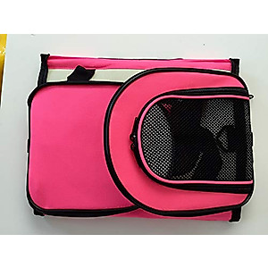 Reelok Portable Soft Sided Airline Approved Dog Carrier Pet Travel Bag Pet Home Comfortable Pink Carrier for Cats, Puppies and Small Animals