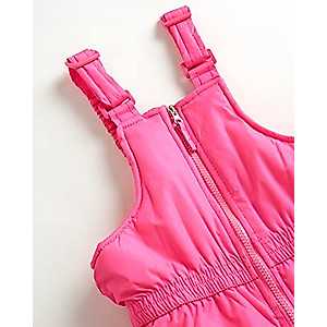 Pink Platinum Girls' Snowsuit - Water Resistant Winter Jacket and Ski Bib Overalls (2T-16), Size 4T, Solid Charcoal