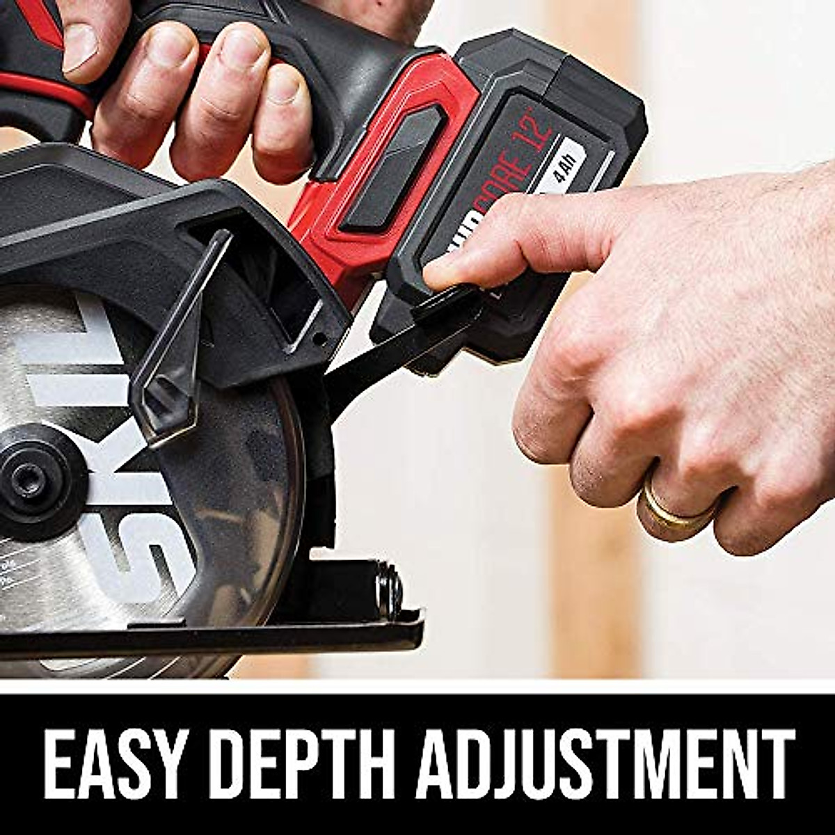 SKIL PWR CORE 12 Brushless 6-Tool Combo Kit, Included 4.0Ah Lithium Battery, 2.0Ah Lithium Battery and PWRJump Charger - CB7434-21