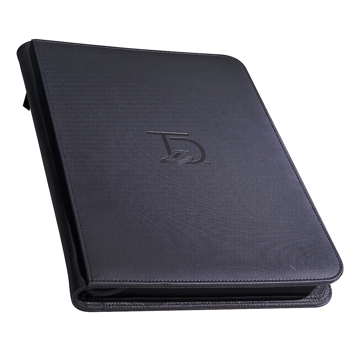 TopDeck 500 Card Ringless Zip Binder Pro - 9-Pocket Pages Side Load Sleeve TCG Storage Portfolio, Compatible with Pokemon, Yu-Gi-Oh, One Piece, MTG, Comic Trading Collectible Cards - Black