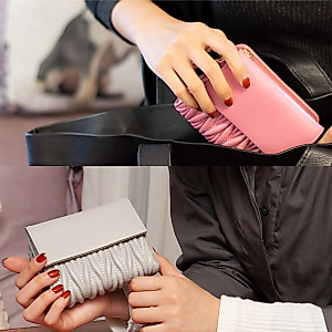 MALTA Superior True Sheep Leather Wallet for Women High Capacity Card Wallet Coin Purse, Grey, free