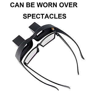 vinmax Bed Prism Spectacles Horizontal Mirror Lazy Readers Glasses 90 Degree Prism Glasses for Laying Down Reading and Watching TV - New Upgrade