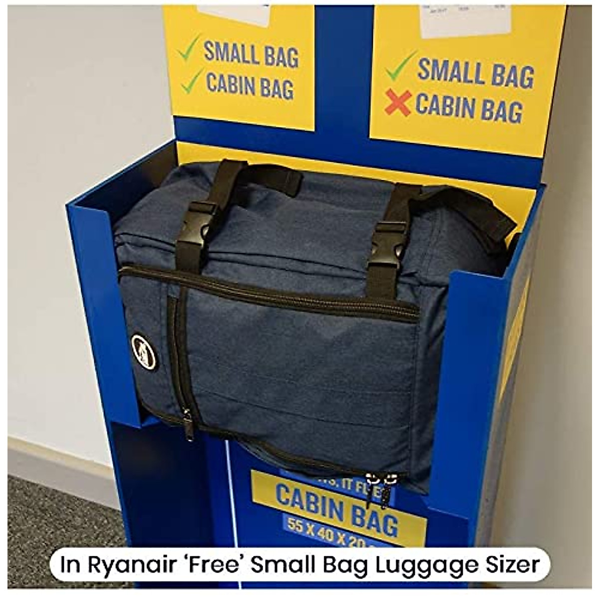 Cabin Max Metz Stowaway 20L Travel Bag 16x10x8inch (40x25x20cm) - Mini Backpack/Weekender Bag Ideal Underseat Carry on Luggage (Atlantic Blue)