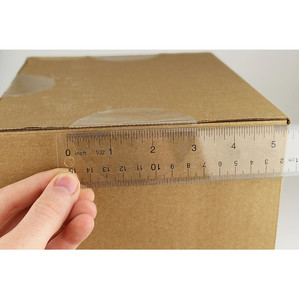 ChromaLabel 3 Inch Clear Round Wafer Seals, 250 Labels per Roll