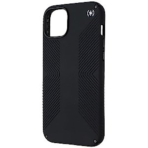 Speck iPhone 14 Plus Case - Drop Protection, Scratch Resistant, Dual Layer Slim Phone Case for 6.7 Inch iPhones 14 Plus - Built for MagSafe - Presidio2 Grip - Black/Black/White