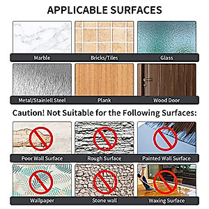 Wall Mounted Shoe Storage Rack - 4Pack Adjustable Shoes Organizer Holder for Wall Door Rv Camper Shoe Holder with Sticky Hanging Strips (Black)