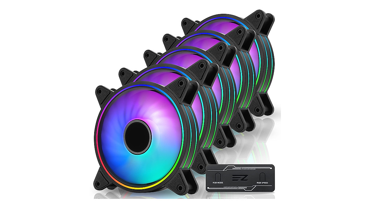 EZDIY-FAB 120mm RGB PWM Case Fan - Stunning Lighting