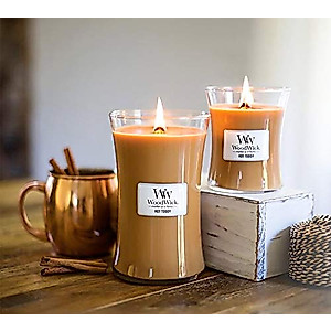 WoodWick Ellipse Scented Candle, Hot Toddy, 16oz | Up to 50 Hours Burn Time