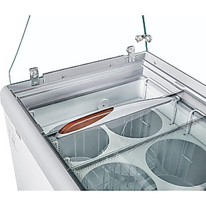 Global Industrial Ice Cream Dipping Cabinet w/Sneeze Guard Cover, 39"W