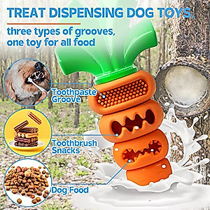 DORPETLY Dog Toys, Indestructible Dog Chew Toys for Aggressive Chewers, Durable Tough Dental Treat Dispensing Dog Toys for Large Medium Small Dogs (Large)