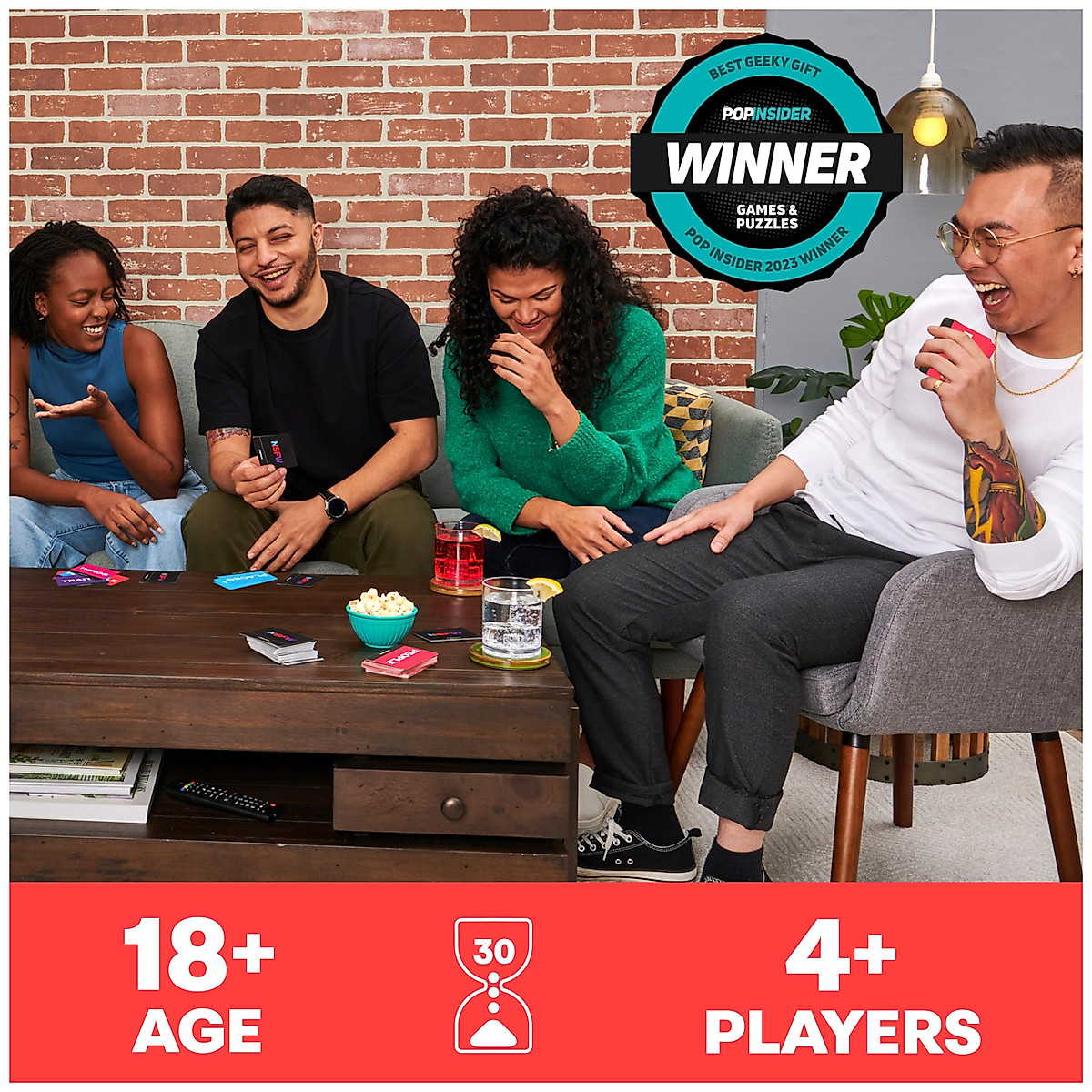 Spin Master Games Tell Me without Telling Me - The Viral, Hilarious Adult Party Game for Bachelorette Parties, College, Birthday & More, for Adults & Teens Ages 18+