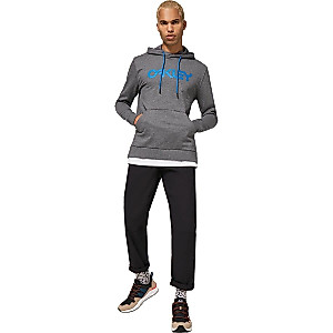 Oakley Men's B1B Pullover Hoodie 2.0, New Athletic Grey/Ozone, X-Large