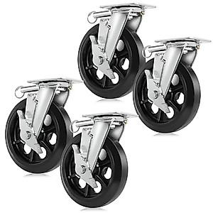 GypTool Heavy Duty Drywall Sheet Cart & Panel Dolly with 4 Swivel Wheels - Orange