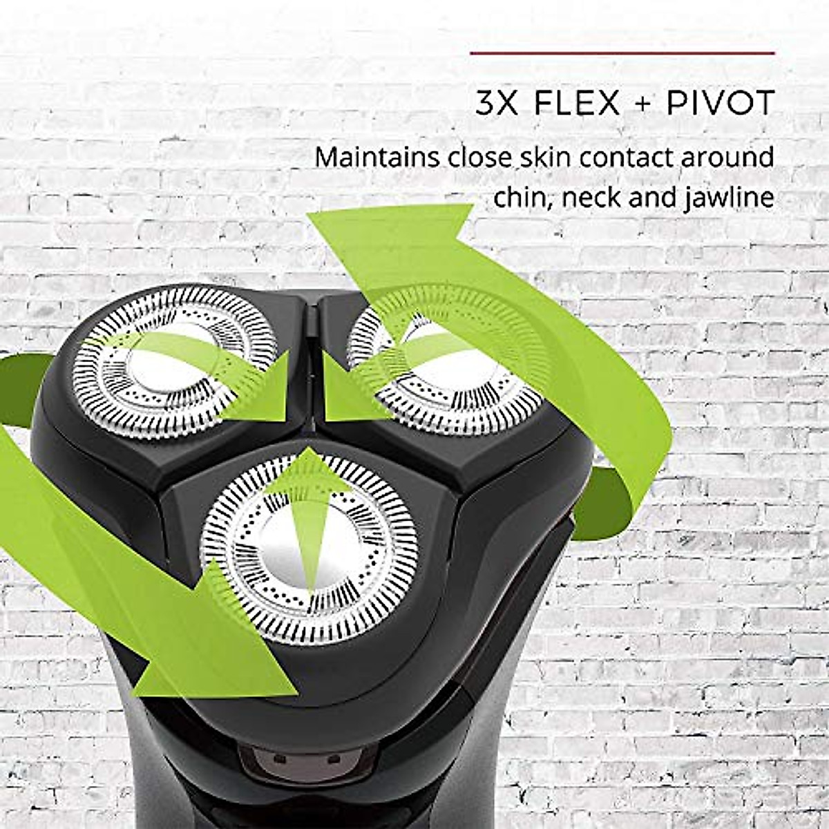 Remington R5000 Series Shaver PR1362-A Rotary Cordless Shaver with PowerFlex 360, Pop-up Trimmer & Titanium Coated Blades