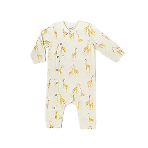 PEHR Kimono Romper Giraffe / 0-3 mos.