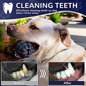 Dog Toys for Aggressive Chewers Large Breed, Lifetime Replacement, Indestructible Interactive Treat Toys for Large Medium Small Dogs, Food Grade Tough Dog Toys, Fun to Chew, Chase and Fetch (Blue)