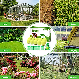 MAGIC CAT Snake Repellent for Yard, 10 Pack Natural Snake Away Repellent for Outdoor & Indoor Snake Pest Control, Powerful Anti-Snake Barrier Ball Pet Family Safe for Home Lawn Garden Camping Fishing